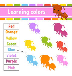 Learn color Royalty Free Vector Image - VectorStock