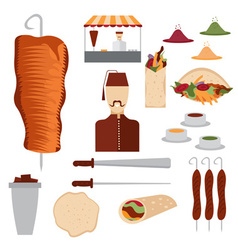 Doner kebab Royalty Free Vector Image - VectorStock