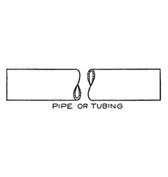 Conventional breaks symbols pipe or tubing Vector Image
