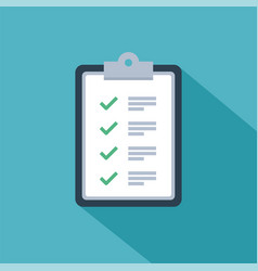 Checklist survey opinion poll linear Royalty Free Vector