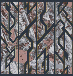 Ripped paper seamless pattern with horizon stripes