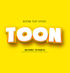 Comic text editable font effect Royalty Free Vector Image