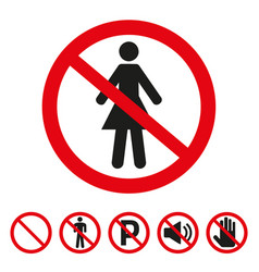 No coffee sign on white background Royalty Free Vector Image