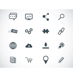Black 100 web and media icons set Royalty Free Vector Image