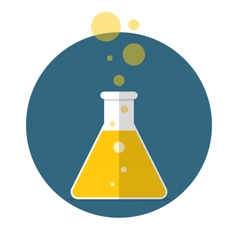 Laboratory flask icon Royalty Free Vector Image