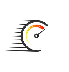 Performance measurement icon logo Royalty Free Vector Image