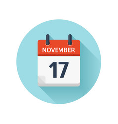 Tiger desk calendar design template for november Vector Image