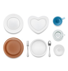 Kitchen equipment top view set 10 Royalty Free Vector Image
