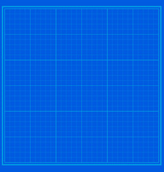 Blue square grid blueprint Royalty Free Vector Image