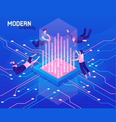 High tech background Royalty Free Vector Image