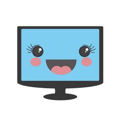 Cute tv screen Royalty Free Vector Image - VectorStock