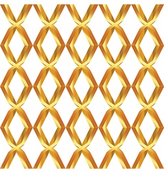 Seamless pattern golden mesh Royalty Free Vector Image