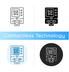 Finance line icon set business symbols collection Vector Image