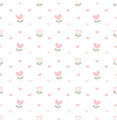 Pastel heart seamless pattern background Vector Image