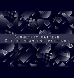 Memphis seamless pattern asymmetrical geometric Vector Image
