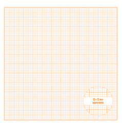 Printable metric graph paper 30x30 cm size Vector Image