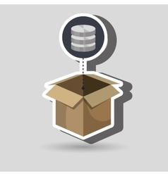 Text box infographics element Royalty Free Vector Image