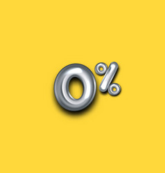 Zero percent sticker Royalty Free Vector Image