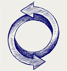 Arrows circle Royalty Free Vector Image - VectorStock