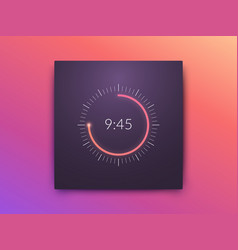 Timer application ui design concept Royalty Free Vector