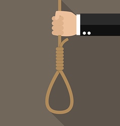 Cigarette hanging with rope concept Royalty Free Vector