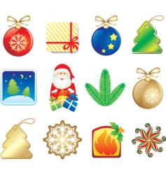 Set of christmas tree Royalty Free Vector Image