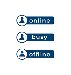 Active register button ui element template Vector Image