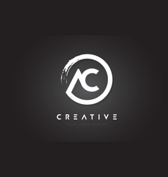 Ac letter design icon logo with letters one Vector Image