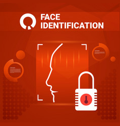 User getting no access after face identification Vector Image