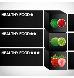 Healthy food infographics Royalty Free Vector Image