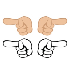 Pointing hand Royalty Free Vector Image - VectorStock