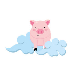 Pig smiling icon Royalty Free Vector Image - VectorStock