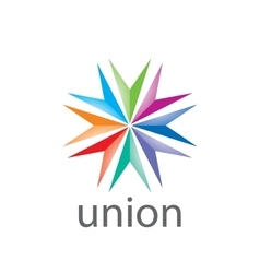 Teamwork union people logo Royalty Free Vector Image