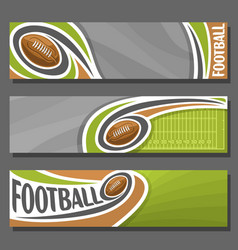 Banners for football Royalty Free Vector Image