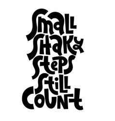 Progress motivation lettering Royalty Free Vector Image