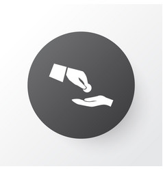 Financial assistance icon symbol premium quality Vector Image