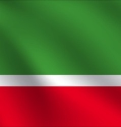 Flag of chechen republic with old texture Vector Image