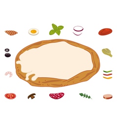 Build your pizza Royalty Free Vector Image - VectorStock