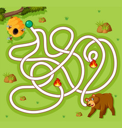 Nature and bird board game Royalty Free Vector Image