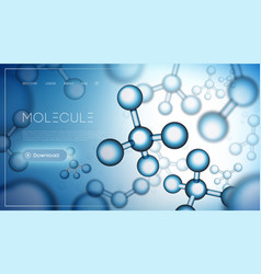 Molecular particles background compounding Vector Image