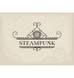 Steampunk Label Royalty Free Vector Image - VectorStock