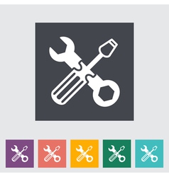 Computer repairs symbol Royalty Free Vector Image