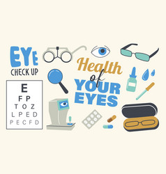 Eye check logo icon Royalty Free Vector Image - VectorStock