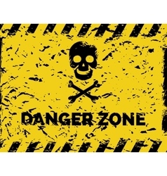 Danger zone emblem Royalty Free Vector Image - VectorStock