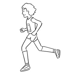 Trail runner Royalty Free Vector Image - VectorStock