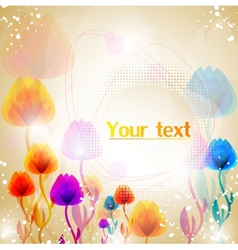 Abstract flower background Royalty Free Vector Image