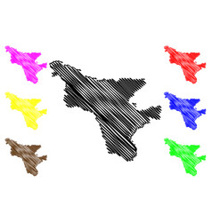 Tyumen oblast map Royalty Free Vector Image - VectorStock