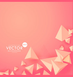 Ping 3d polygon triangle background Royalty Free Vector