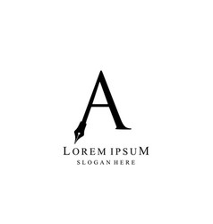 Ar letters logo design slim creative simple black Vector Image