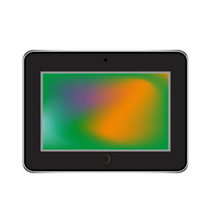 Tablet in ipad style black color with trending Vector Image